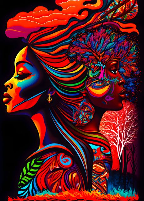 'African Art Woman Africa' Poster by Jamestar | Displate