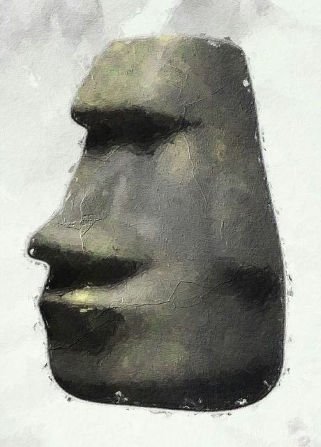 'Moai meme' Poster by Meme Daily | Displate