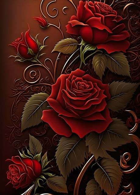 'Roses' Poster by Nathan Ponty | Displate