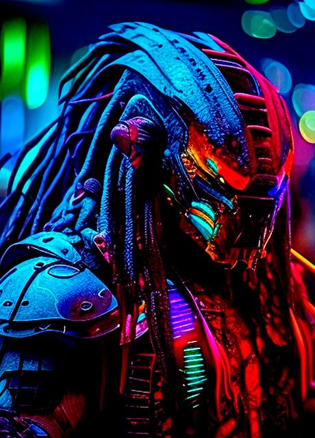 'Cyberpunk Predator' Poster by Dao Thuan | Displate