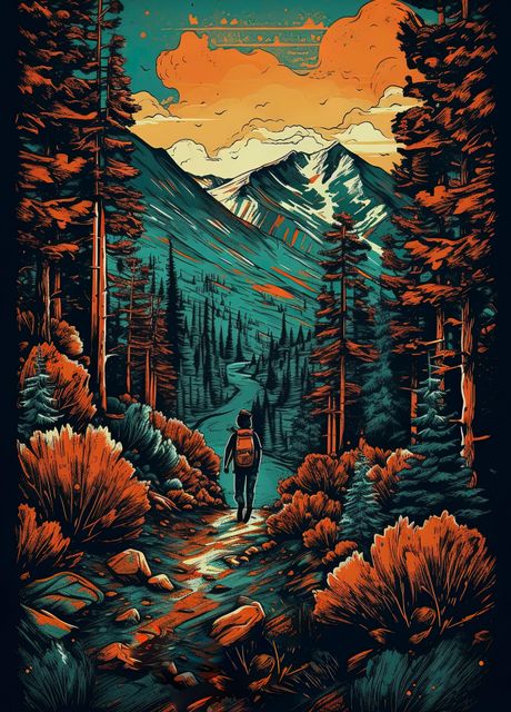 'Colorado landscape' Poster by Nordika | Displate