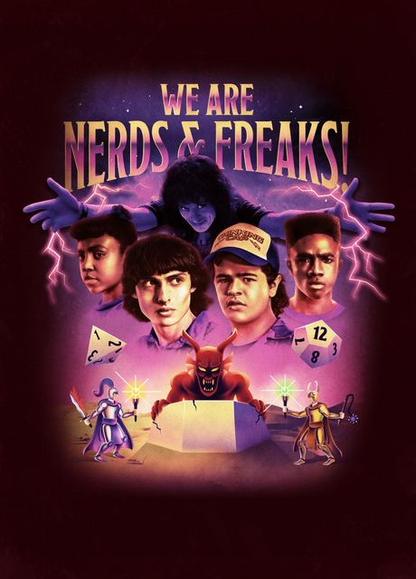 'Nerds & Freaks' Poster by Stranger Things Series | Displate
