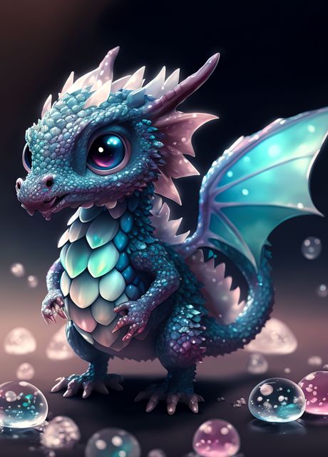 'Baby dragon ' Poster by Ahmet Thorpe | Displate