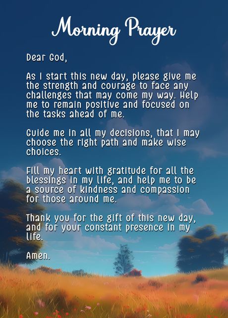 'Morning Prayer Gratitude' Poster by Jamestar | Displate