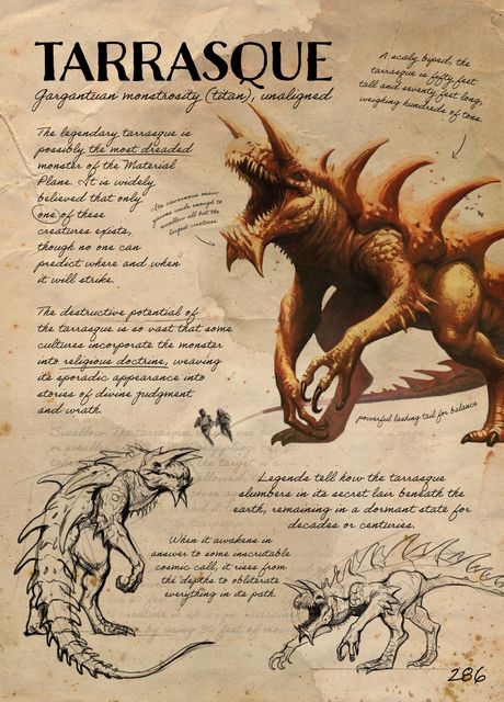 'Tarrasque Note' Poster by Dungeons and Dragons | Displate