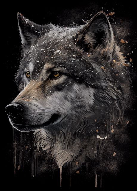 'The Grey Wolf' Poster by CBrook | Displate