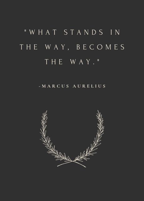 'Marcus Aurelius Quote Art' Poster by Rosh and Viran | Displate