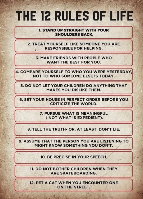 'the 12 rules of life' Poster by Trending Displate Posters | Displate