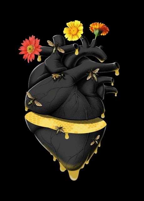 'Sweet Heart Save the Bees' Poster by Tobias Fonseca | Displate