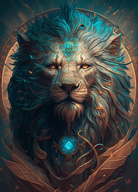 'Lion Popular' Poster by Anastasia World | Displate