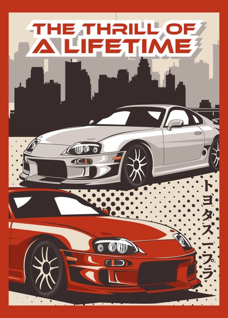 'Supra 2JZ Car' Poster by Mikhaila Poster Design | Displate