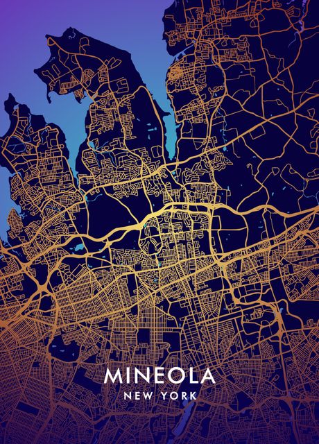 'Mineola Ny' Poster by Miracle Studio | Displate