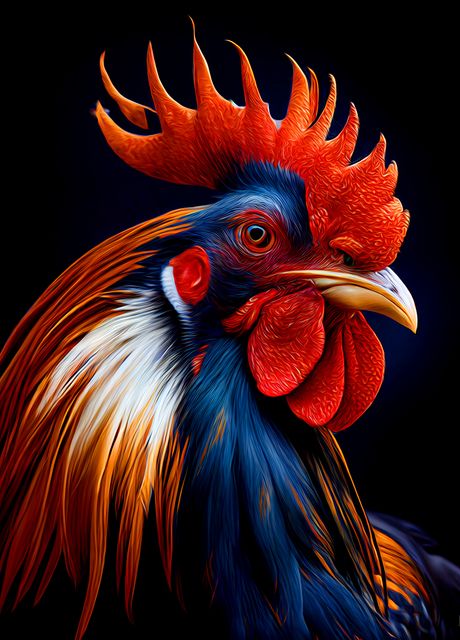 'Rooster' Poster by bds land | Displate