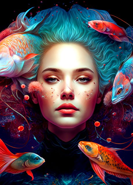 'Fantasy Girl' Poster by Nguyen Thu | Displate
