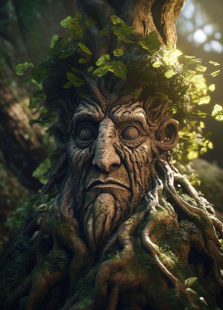 'Tree man creature' Poster by Arturo Vivo | Displate