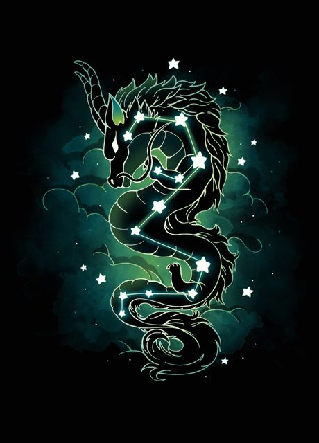 'Dragon Constellation' Poster by Valentina Fabbri | Displate