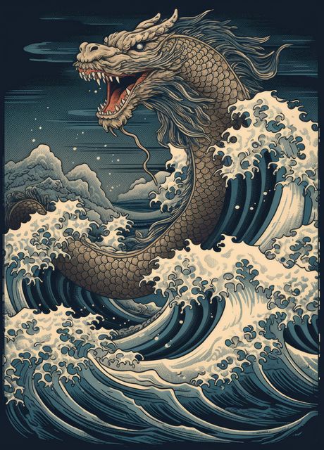 'Sea Dragon' Poster by NIZAM KHAN | Displate