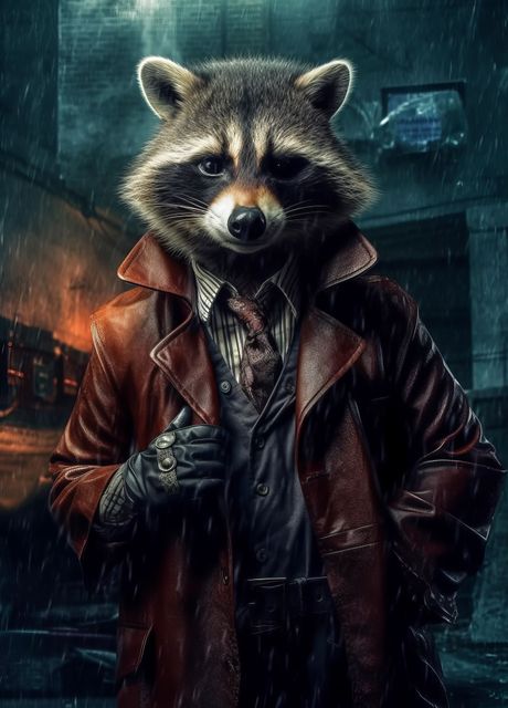 'Gangster Racoon' Poster by Arnas Čemerka | Displate