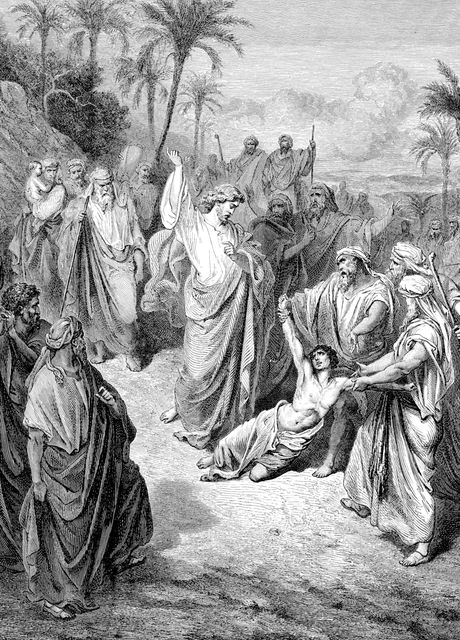 'Jesus Healing the Lunatic' Poster by ViktorDesigns | Displate