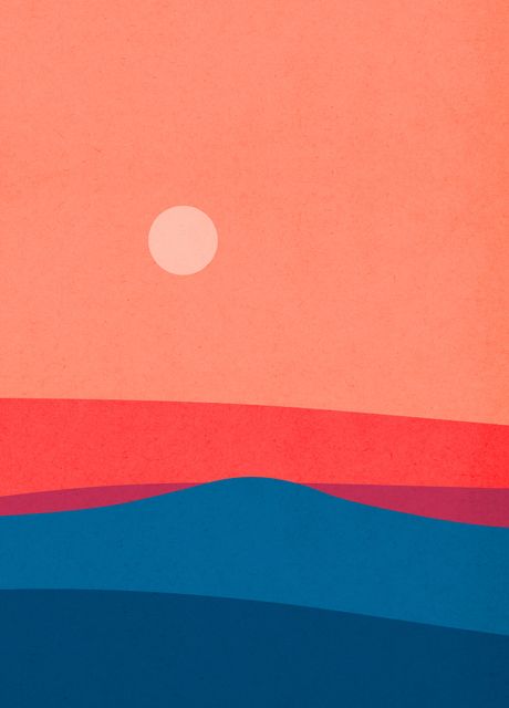 'Harmonious landscape 1' Poster by Vitor Costa | Displate