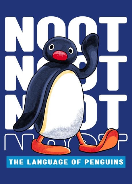 'Noot Noot Penguin Meme' Poster by Mikhaila Poster Design | Displate
