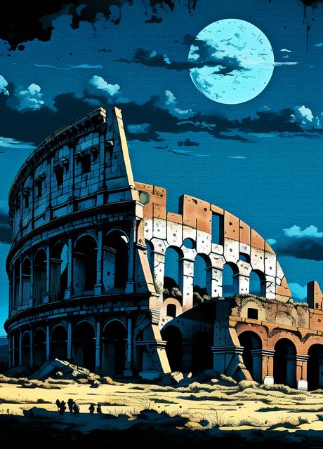 'Roman Colosseum' Poster by Muh Asdar | Displate