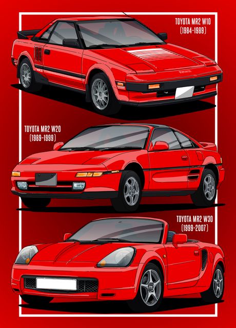 'Toyota MR2' Poster by ND Fat | Displate