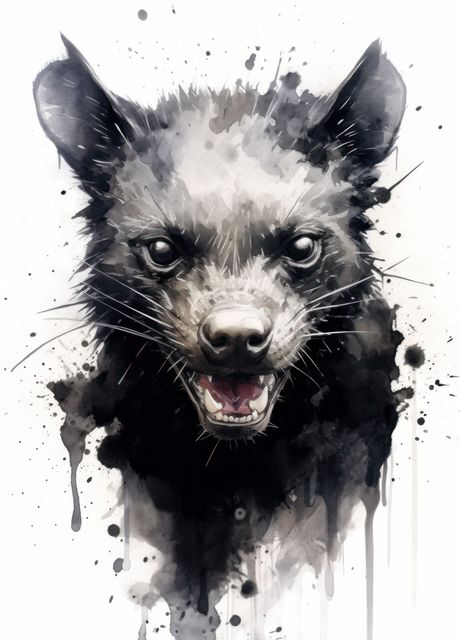 'Tasmanian Devil Watercolor' Poster by Usama Design | Displate