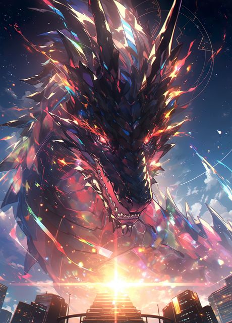 'Anime Dragon' Poster by PrintYourDigitals | Displate