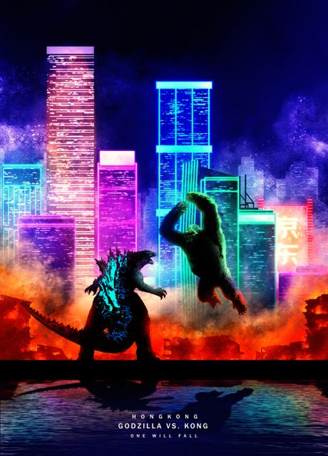 'Godzilla vs Kong Duel' Poster by Godzilla vs Kong | Displate