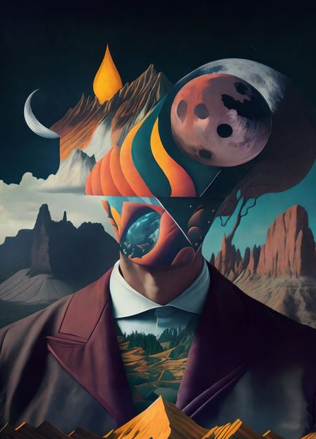 'Collage Surrealism Art' Poster by Rizky Irawan | Displate