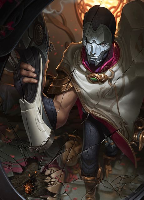 'Jhin Vertical' Poster, picture, metal print, paint by League of ...