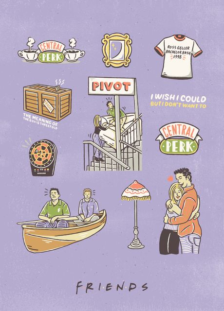 'Pivot!' Poster by Friends | Displate