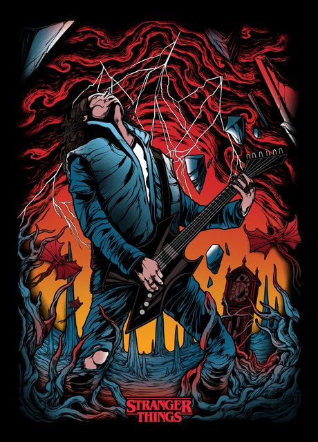 'Eddie Guitarist' Poster by Stranger Things Series | Displate