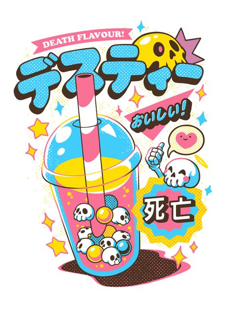 'Death Tea' Poster by Ilustrata | Displate