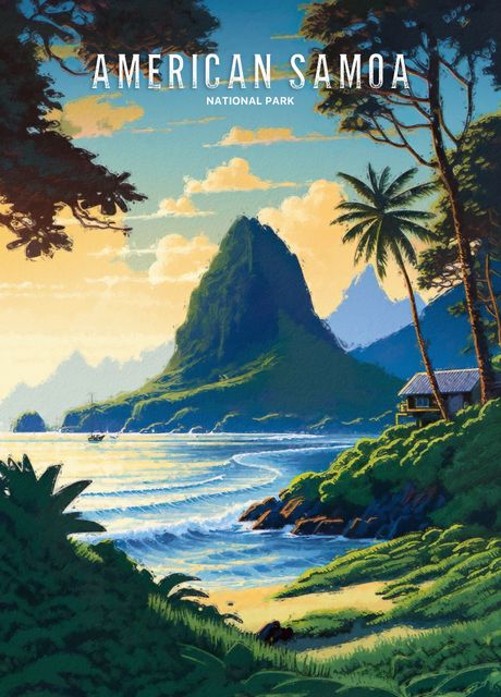 'American Samoa Park' Poster by Cris de Almeida | Displate