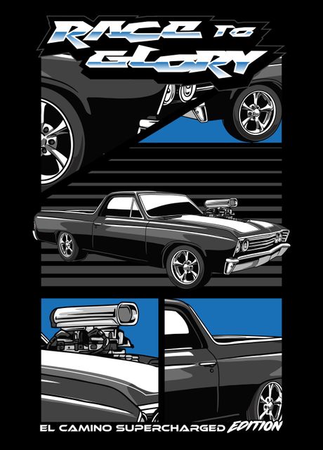 'Iconic American Car' Poster by Berkah Jaya Poster | Displate