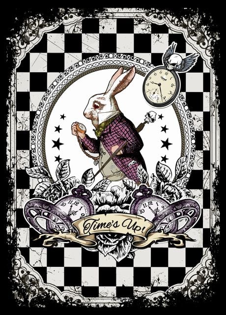 'White Rabbit Time' Poster by Ludo Enko | Displate