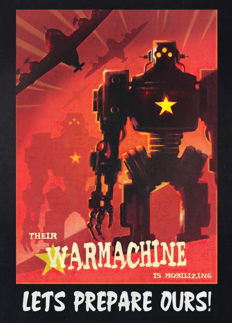 'Warmachine' Poster, picture, metal print, paint by Fallout | Displate