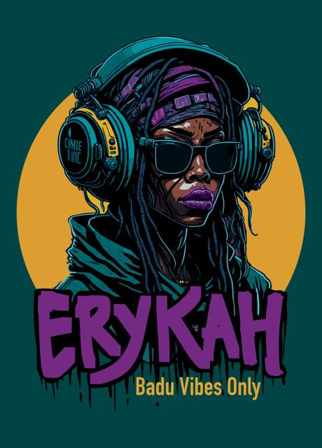 'Erykah Badu Vibes Only' Poster by Popart PosterS | Displate