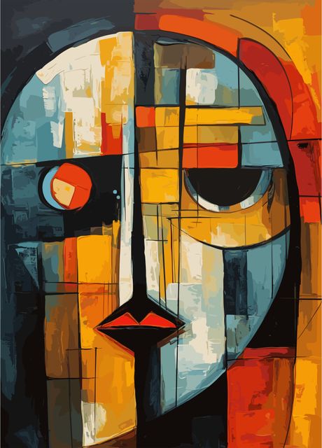 'Sadness Abstract Face Art' Poster by Art Jiyuu | Displate