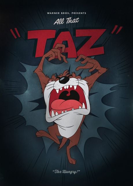 'Taz' Poster by Looney Tunes | Displate