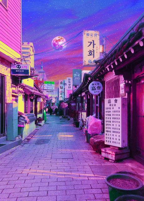 'Pastel Alley' Poster by Visions of Elvedon | Displate