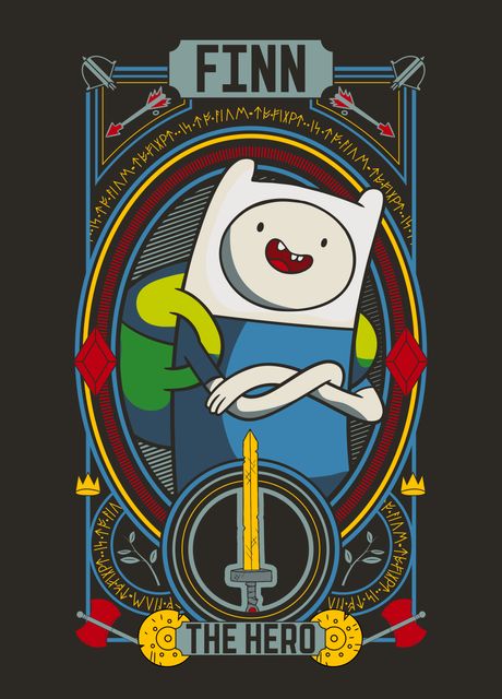 'Finn The Hero' Poster by Cartoon Network | Displate