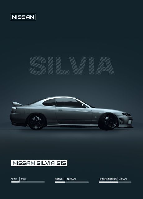 'Nissan Silvia S15' Poster by Basues | Displate