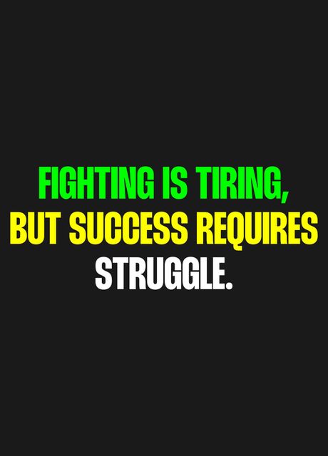 'fighting is tiring' Poster by Asran Vektor | Displate