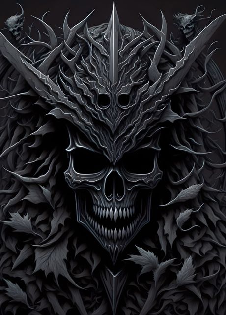 'Dark Black Metal' Poster by Ikhwan TheReverience | Displate