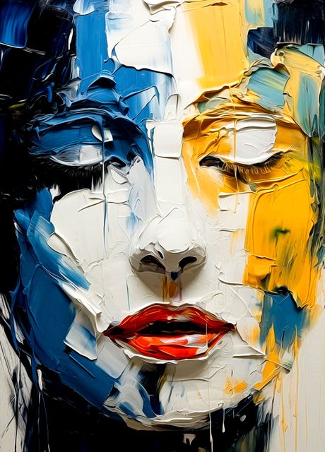 'Abstract Woman Face' Poster by Nemory Artist | Displate