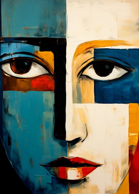 'Abstract Woman Face' Poster by Nemory Artist | Displate