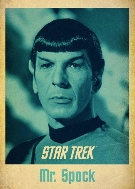 'Mr. Spock Blue' Poster by Star Trek | Displate
